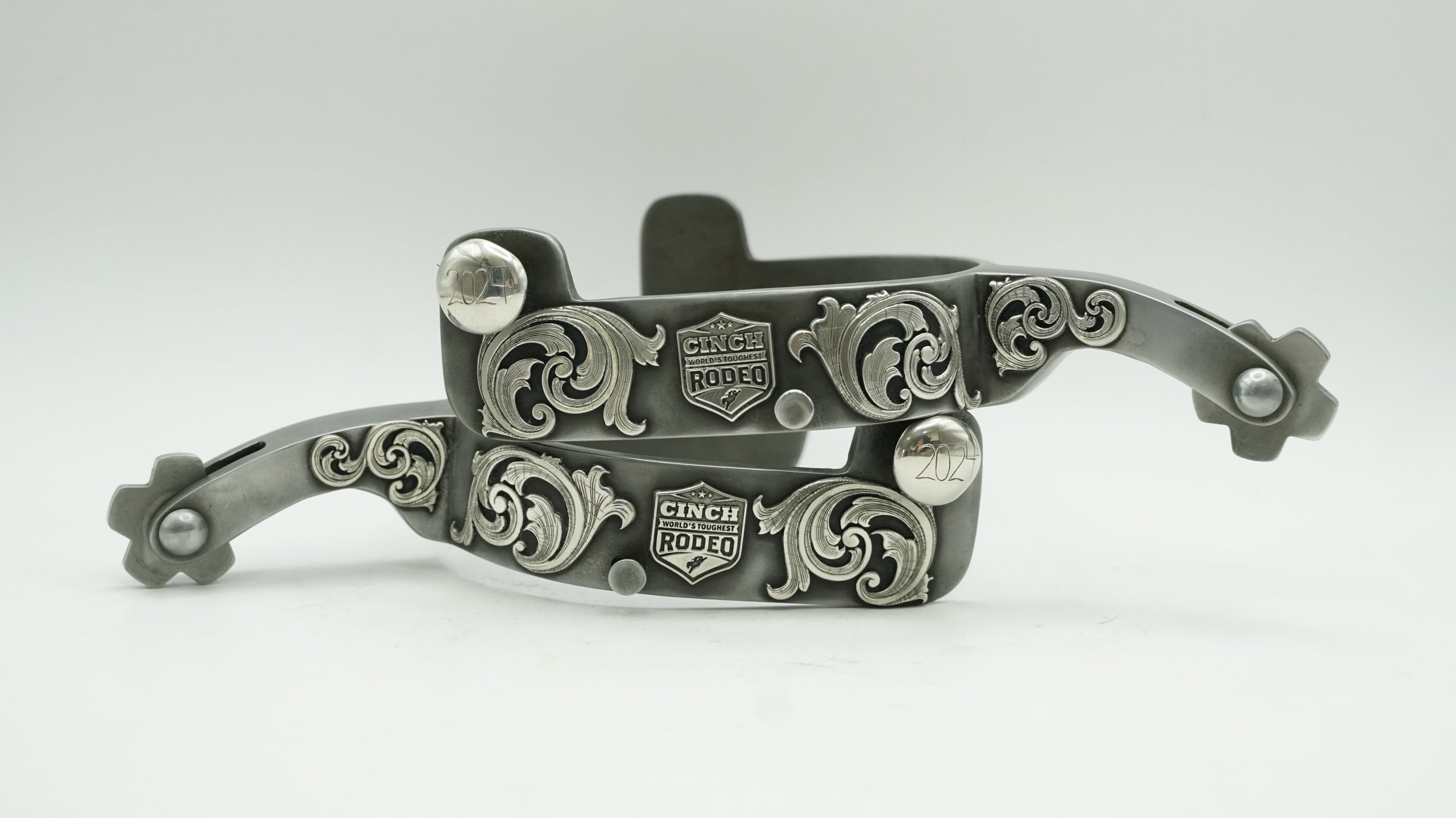 No. 18 "Cinch World's Toughest" 2024 Bareback Spurs | Jens Berg BITS ...